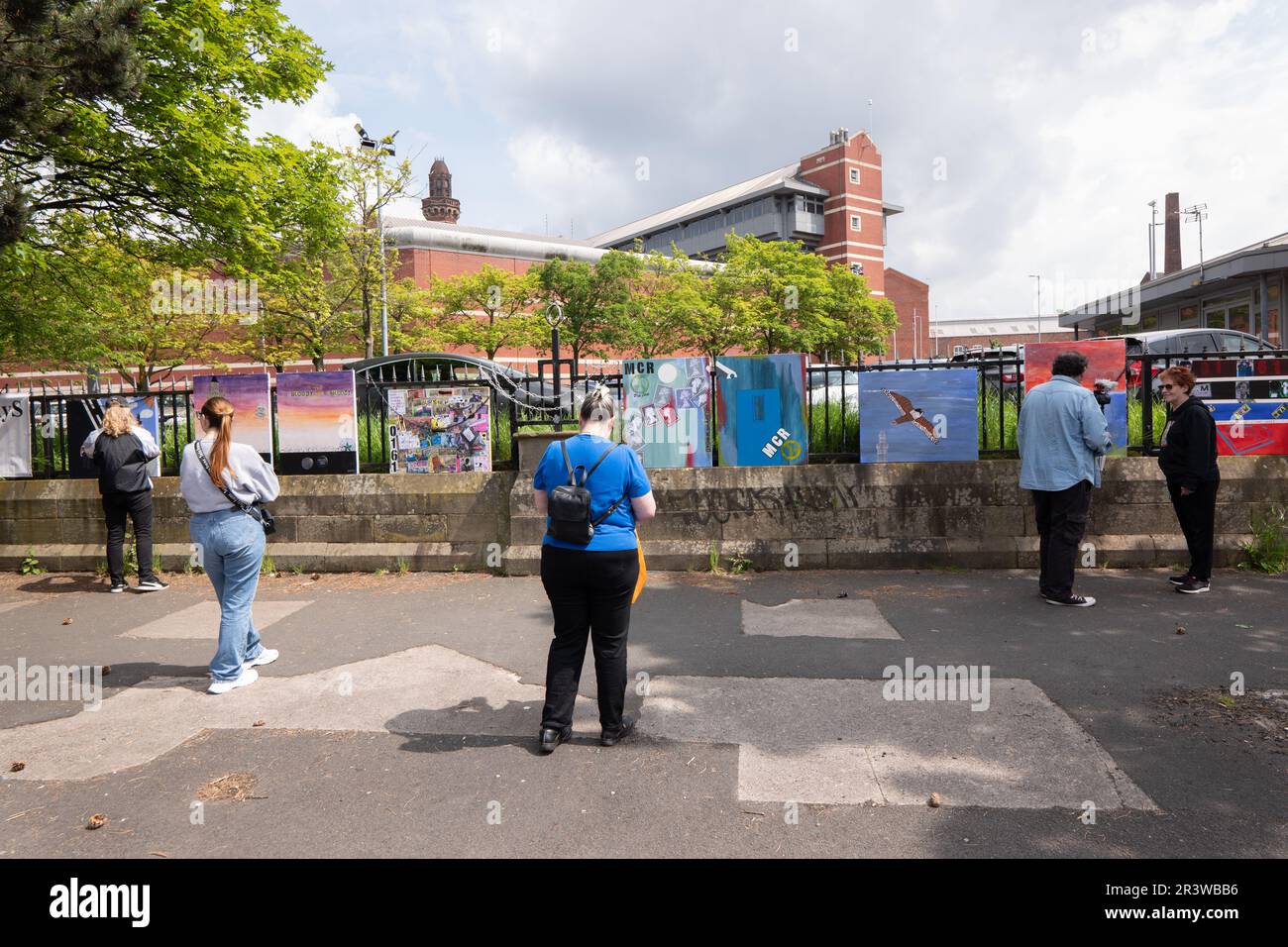 Manchester UK. 23 May 2023 Onlookers at Strangeways (HM Prison ...