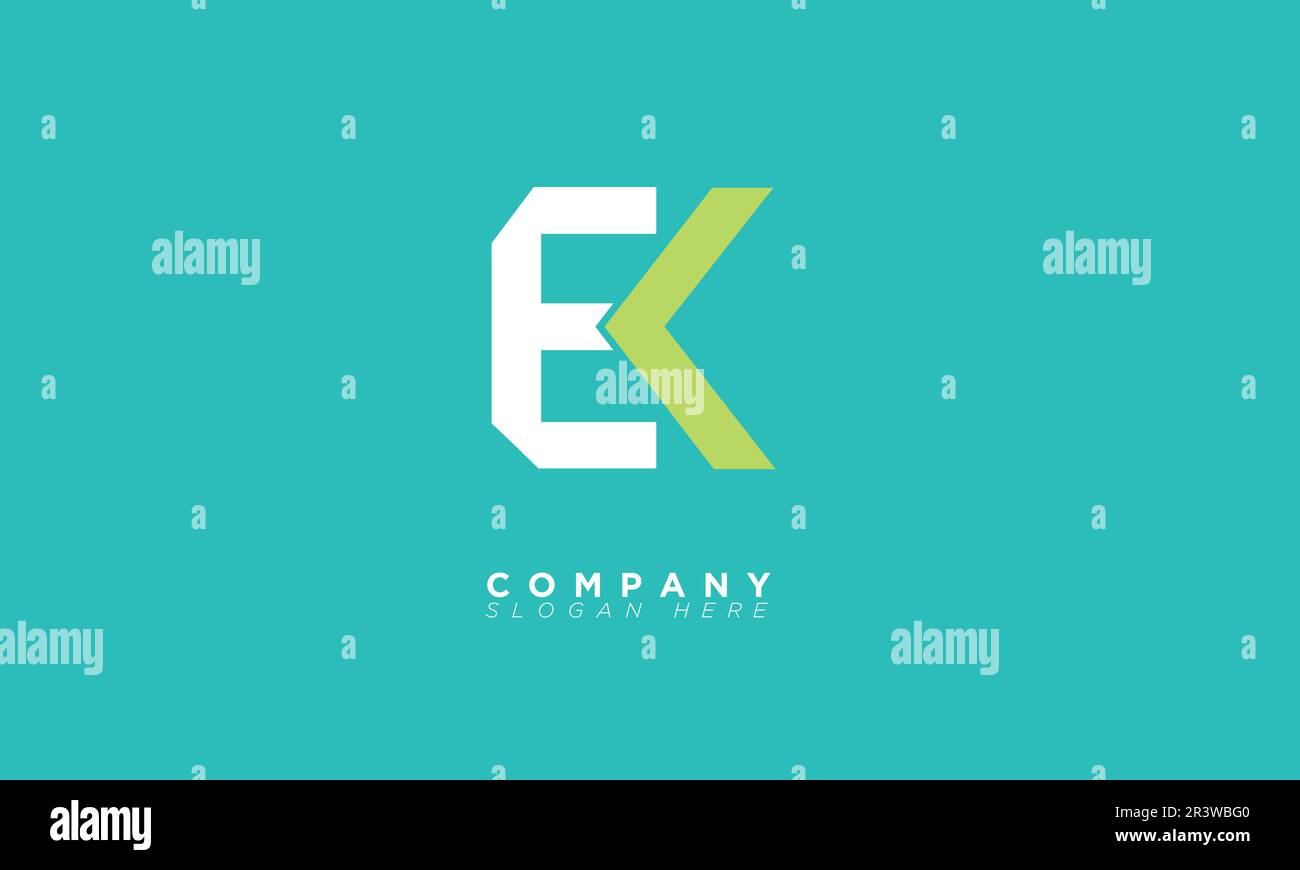 EK Alphabet letters Initials Monogram logo Stock Vector Image & Art - Alamy