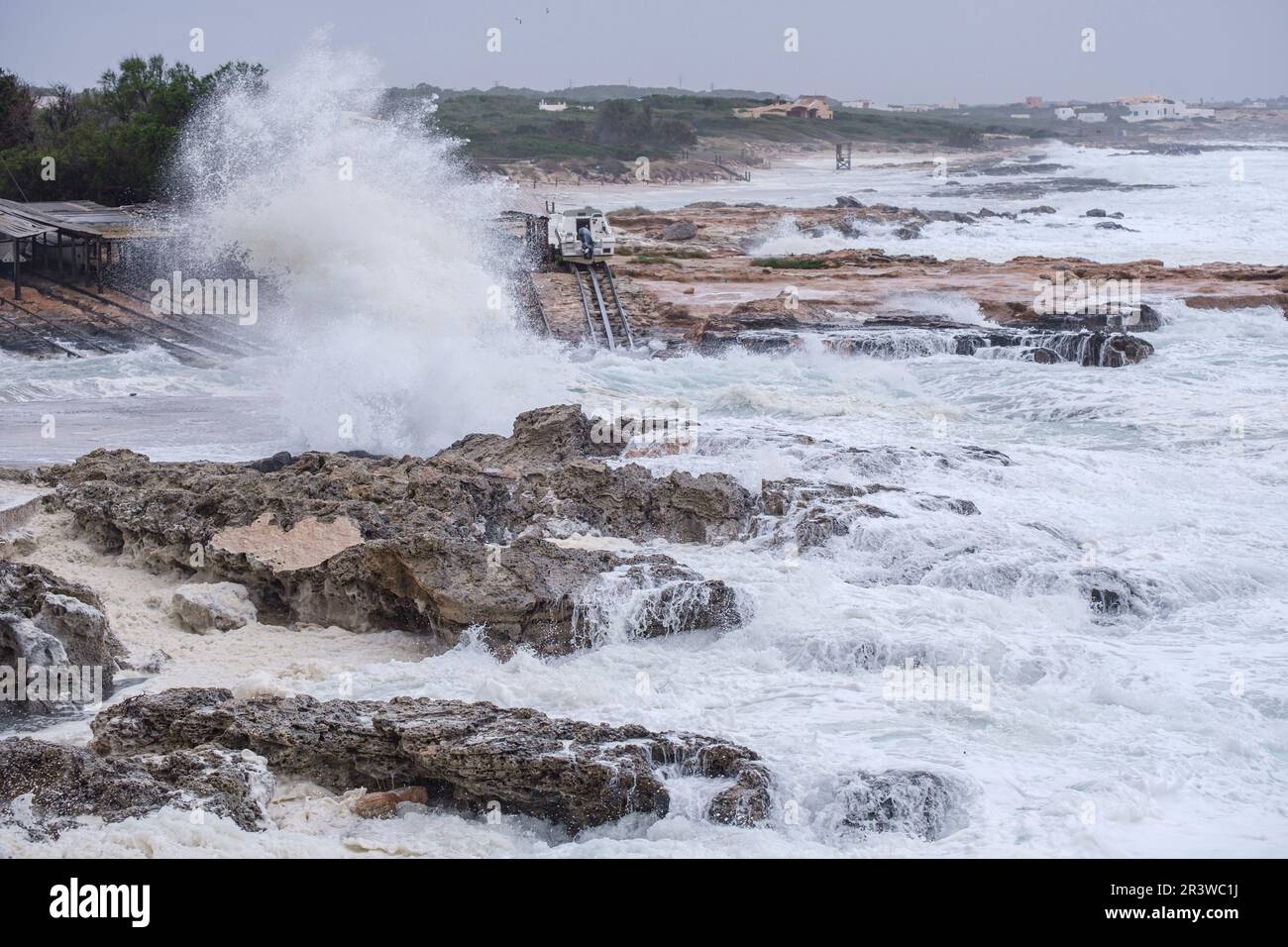 Strong waves on stormy hi-res stock photography and images - Alamy