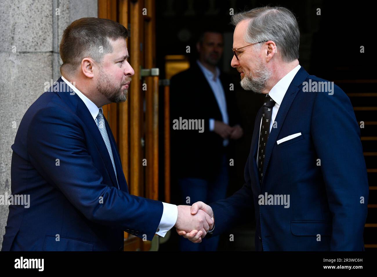 Prague, Czech Republic. 25th May, 2023. Czech Prime Minister Petr Fiala ...