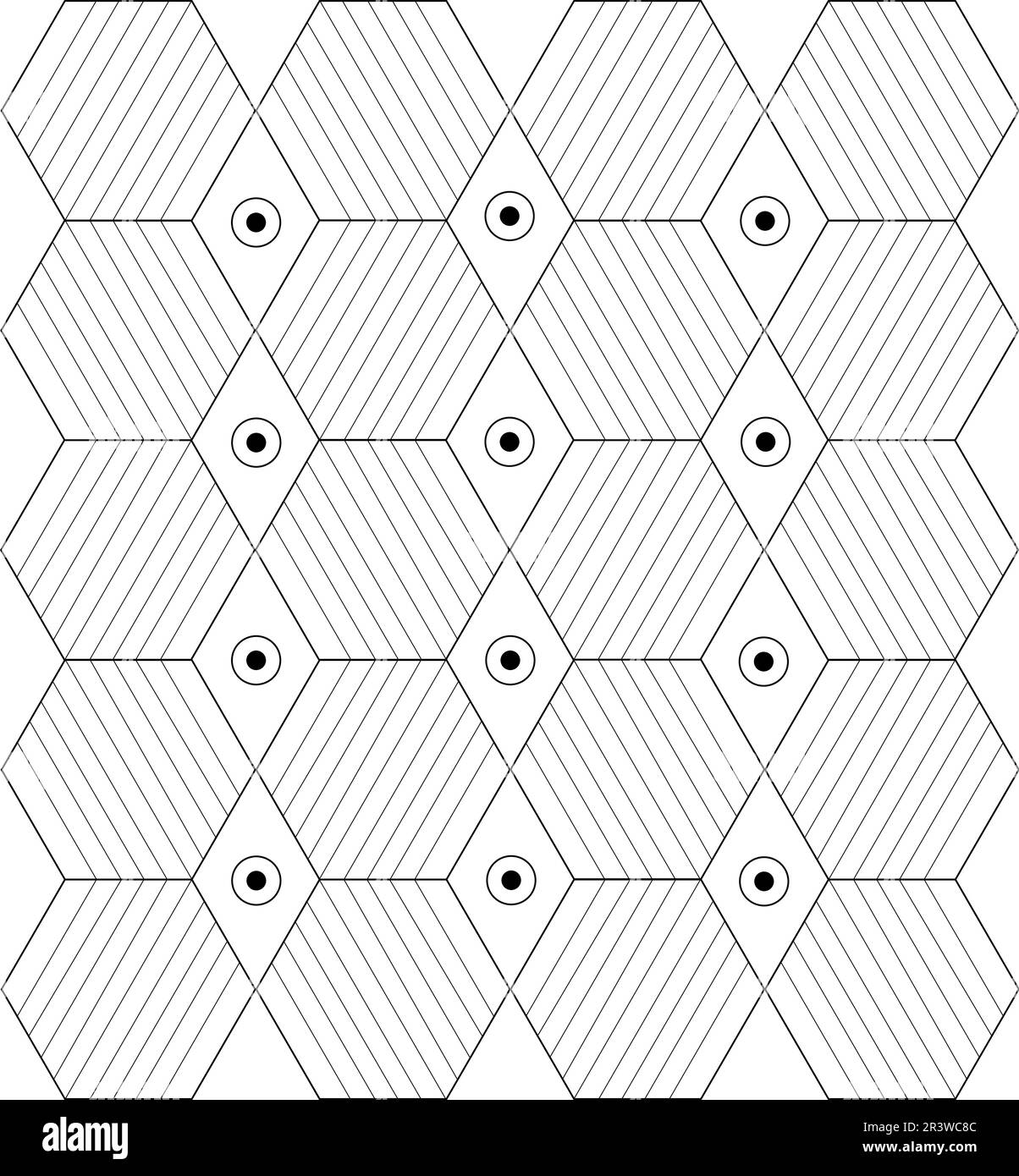 Hexagonal Symmetry Stock Vector Images Alamy