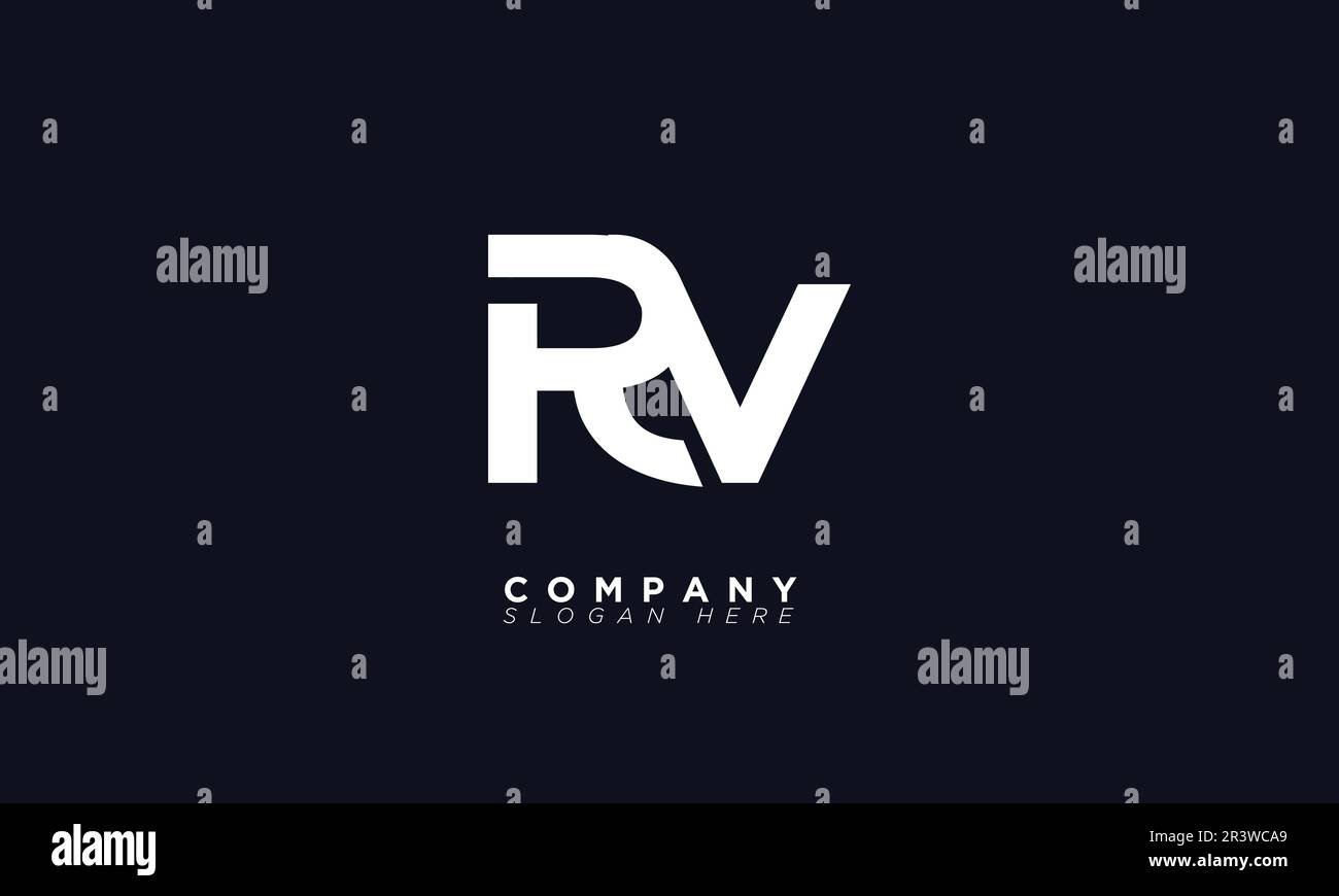 RV Alphabet letters Initials Monogram logo Stock Vector Image & Art - Alamy