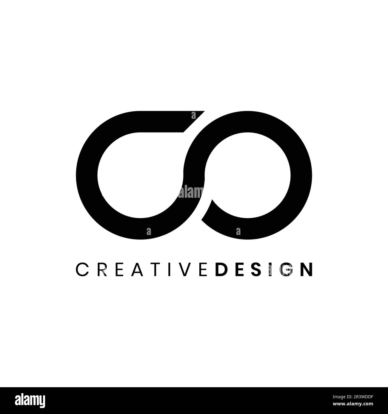 Creative monogram initial CO logo design vector. Modern letter CO ...