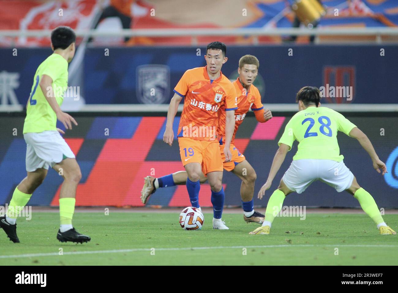 Jinan City, China, 24 May, 2023. Shandong Taishan Football Club ...