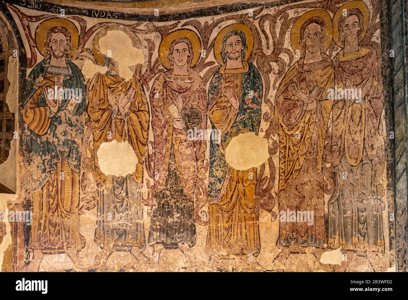 Mural paintings of Ruesta Stock Photo - Alamy