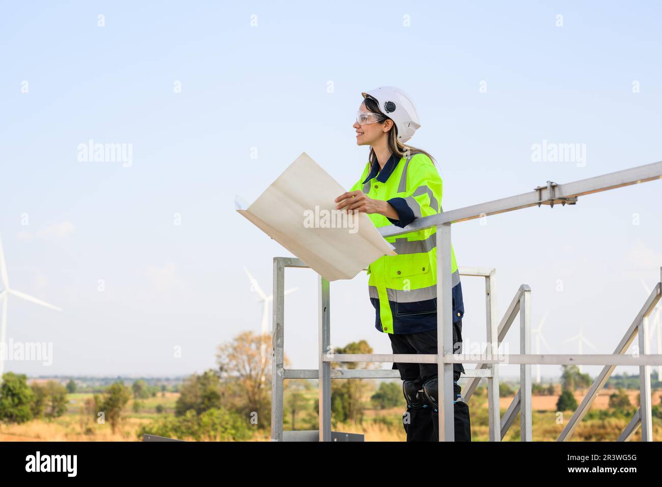Engineer working with confident. Worker outdoor working. Mega project ...