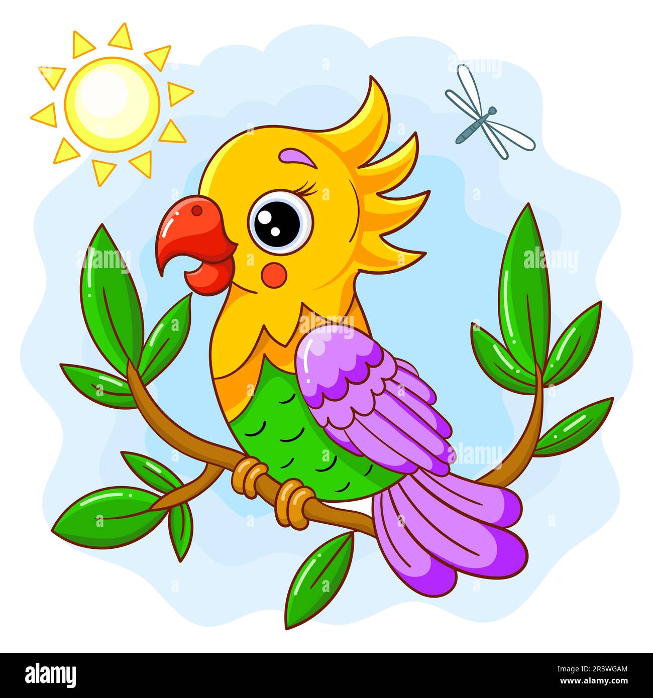 Cute Parrot Clipart