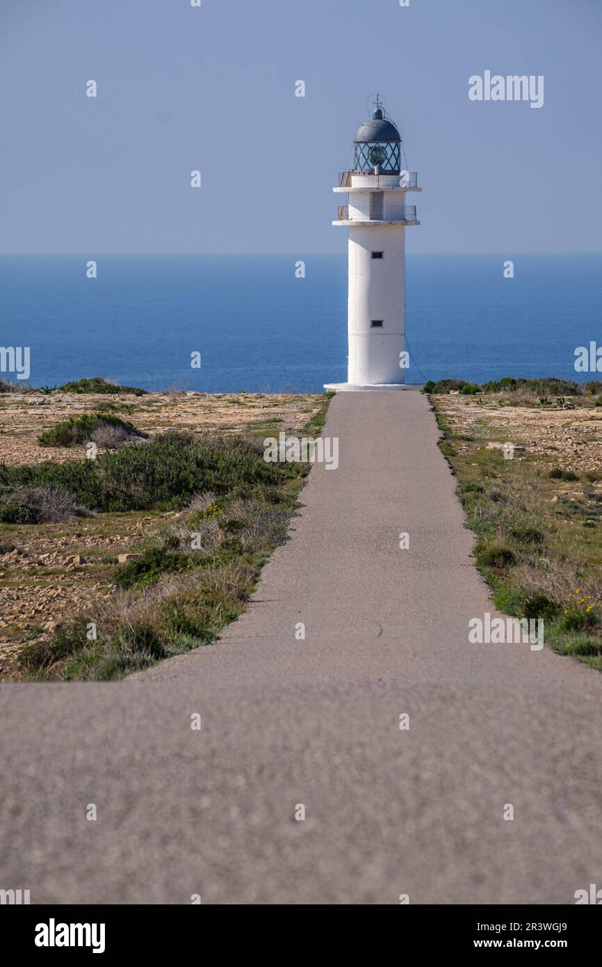 Cap Barbaria lighthouse Stock Photo - Alamy