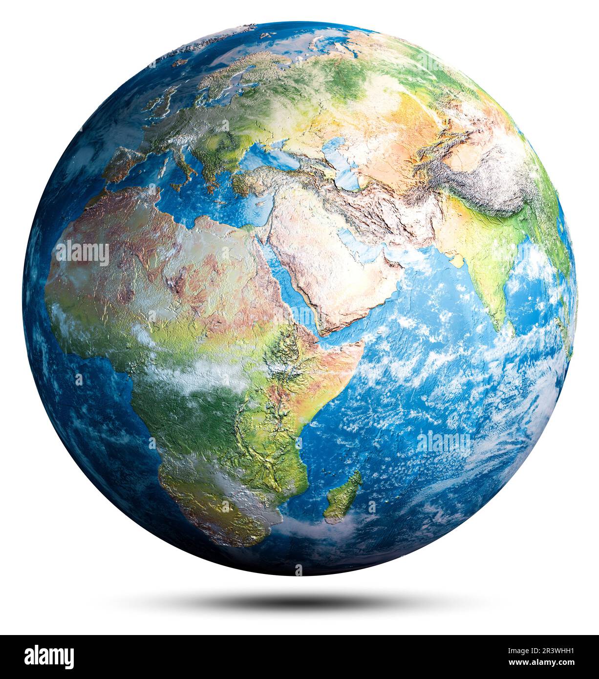 Earth world map. Elements of this image furnished by NASA. 3d rendering ...