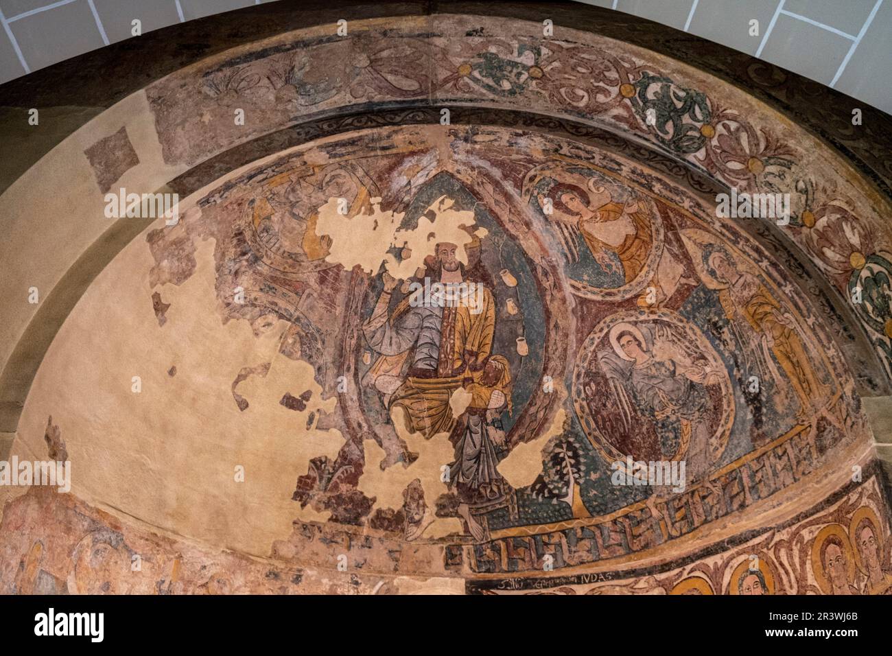 Mural paintings of Ruesta Stock Photo - Alamy