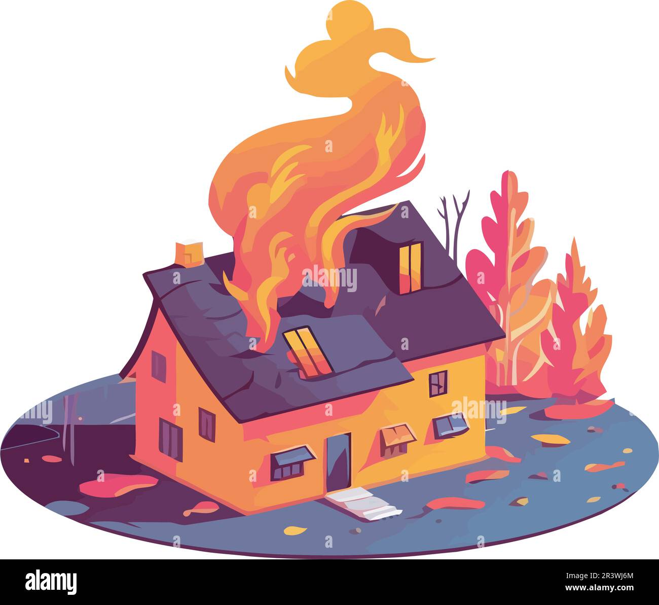 Built in chimney Cut Out Stock Images & Pictures - Alamy