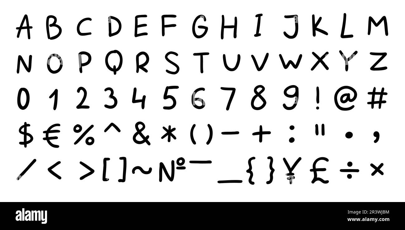 English Writing Symbols