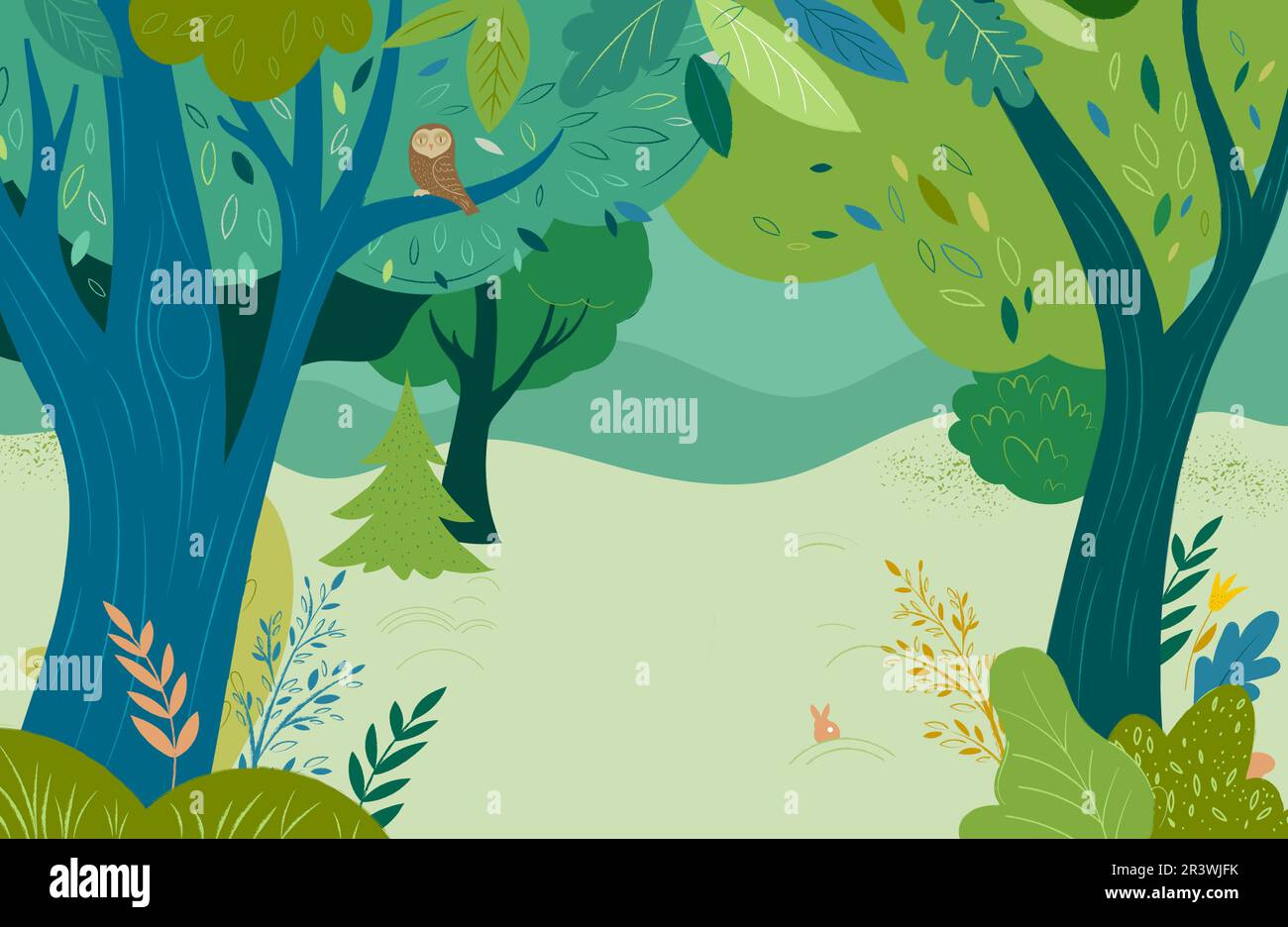 Forest hand drawn illustration Stock Vector Image & Art - Alamy