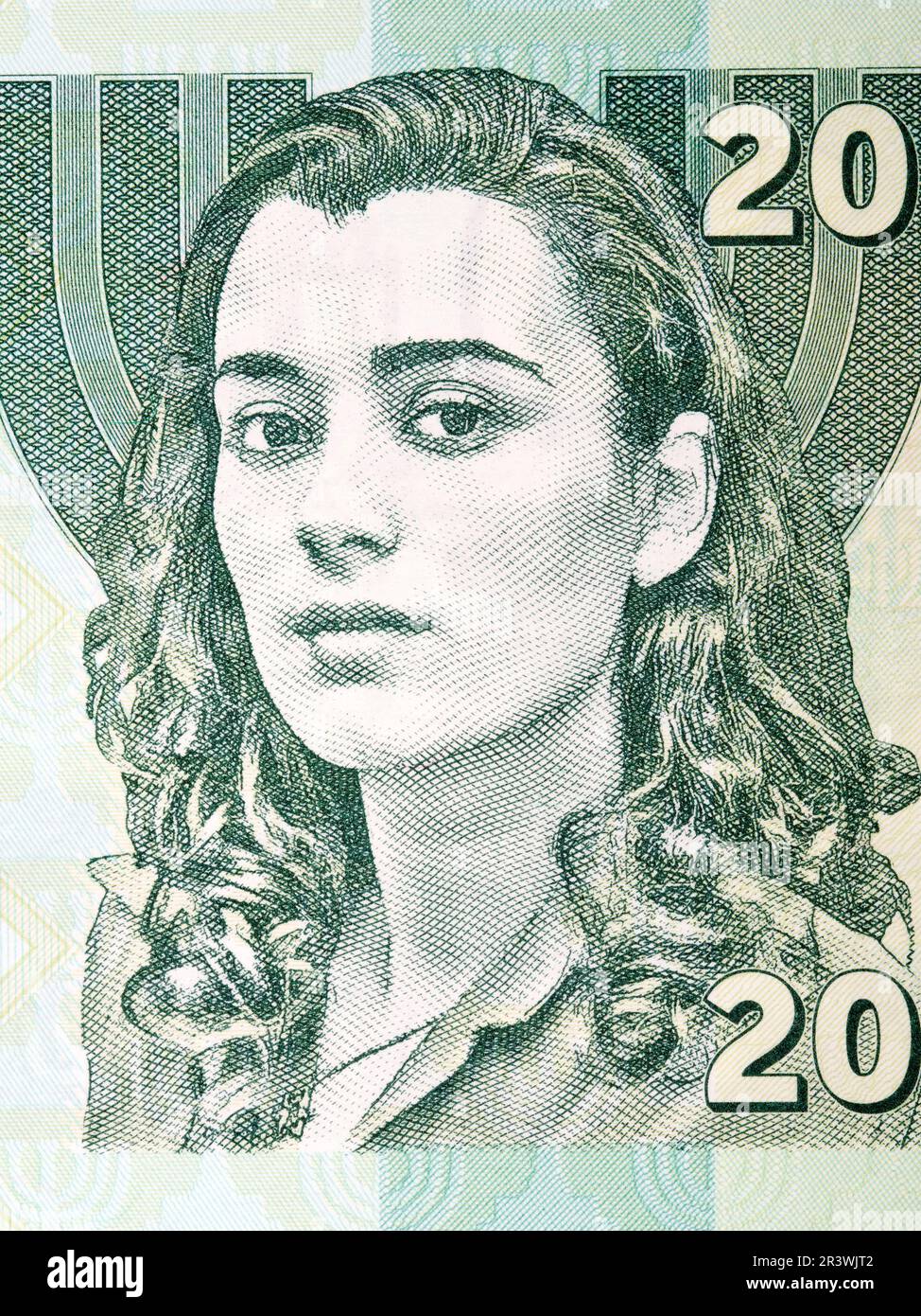 Ziva David a portrait from Israeli money Stock Photo - Alamy