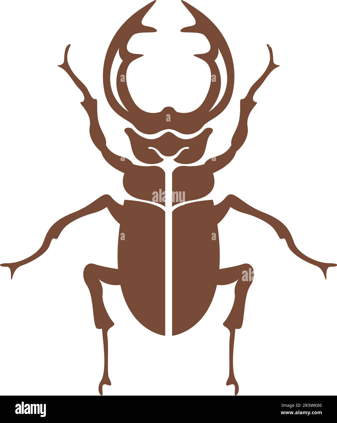 Rhino beetle horn Stock Vector Images - Alamy