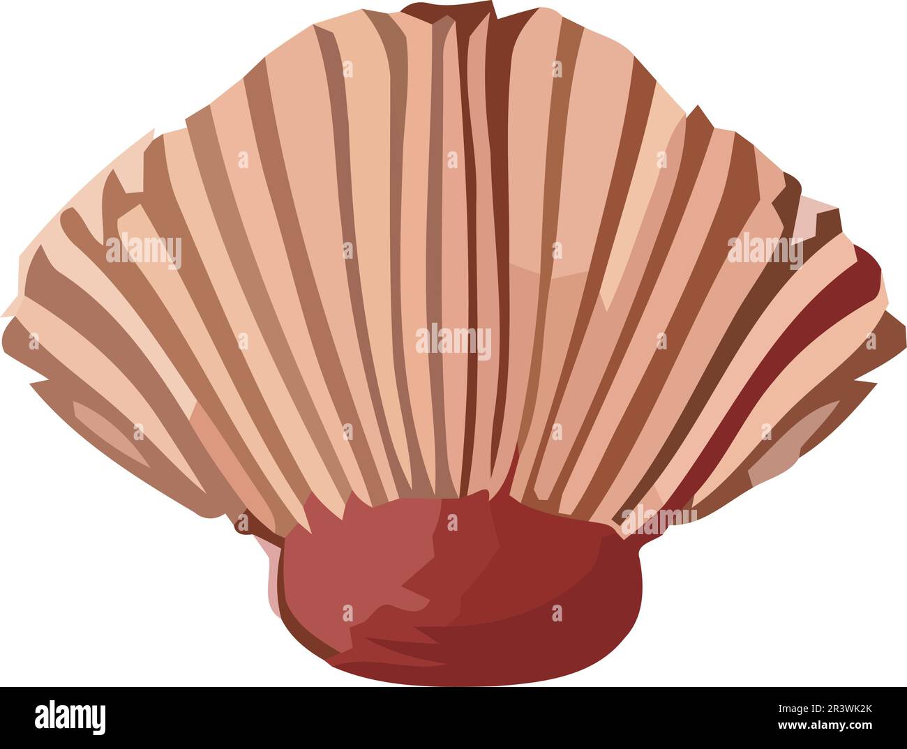 Summer vacation souvenir colorful conch shell Stock Vector Image & Art ...