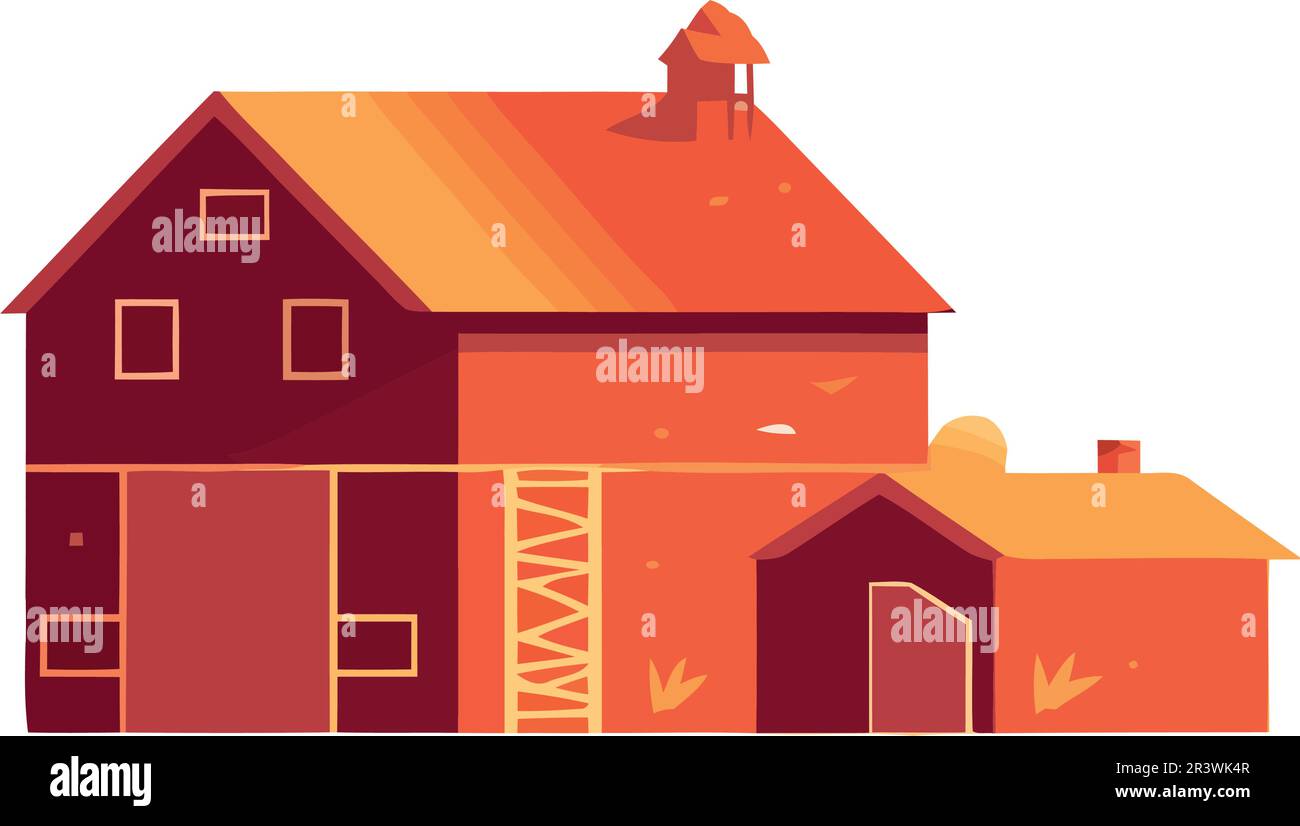 building stable in rural scene Stock Vector Image & Art - Alamy