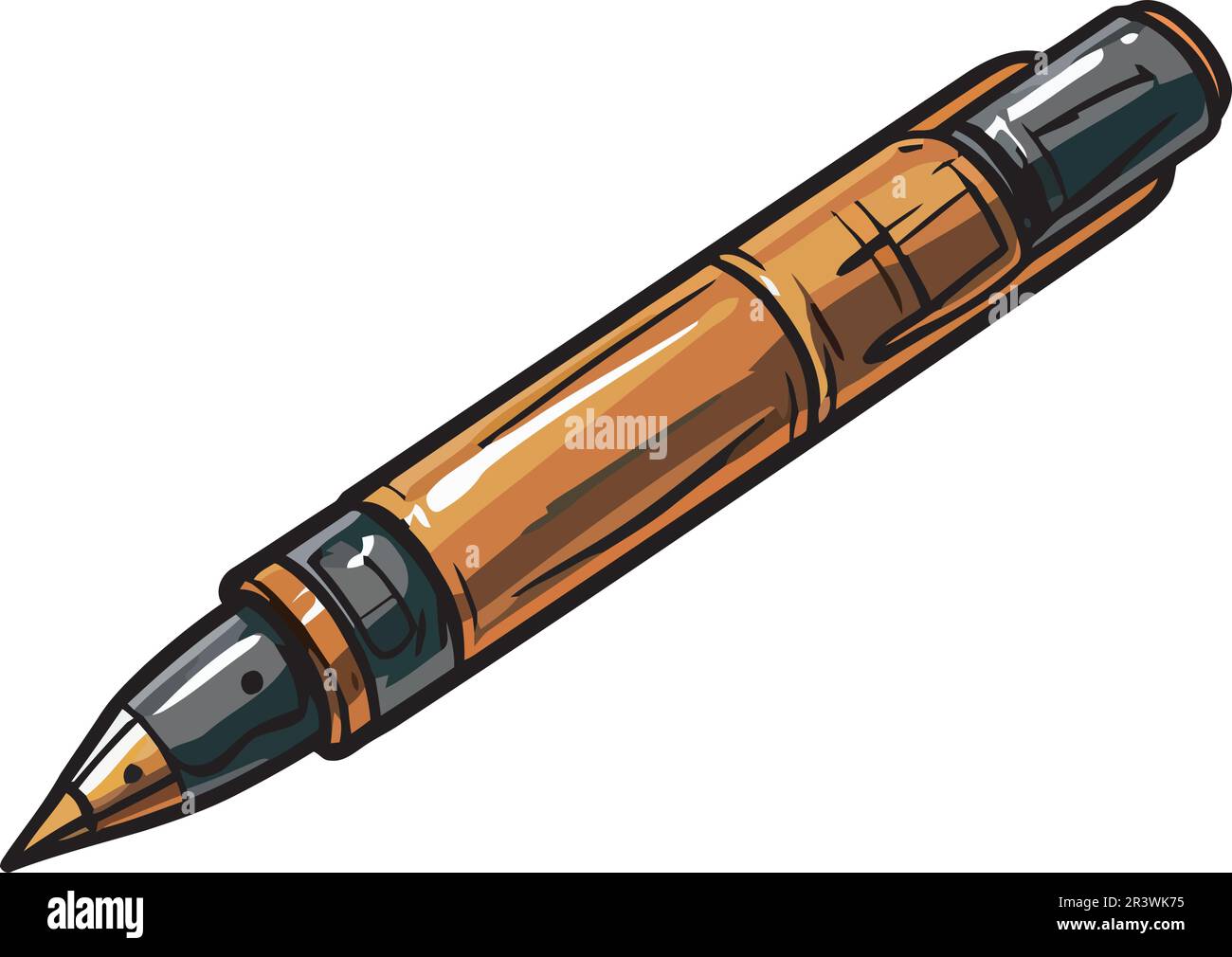 a fountain pen drawing close up Stock Vector Image & Art - Alamy