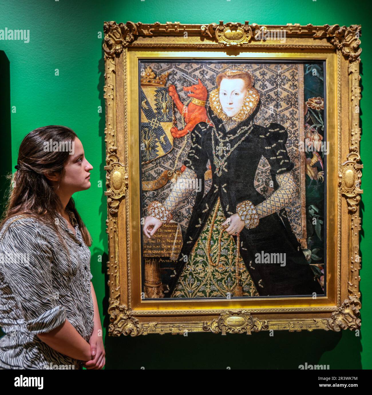 Bath, Somerset, UK 25 May 2023 Hans Eworth Margaret Audley, Duchess of ...