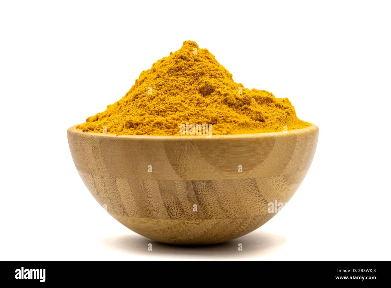Powdered turmeric isolated on white background. Dried ground turmeric ...