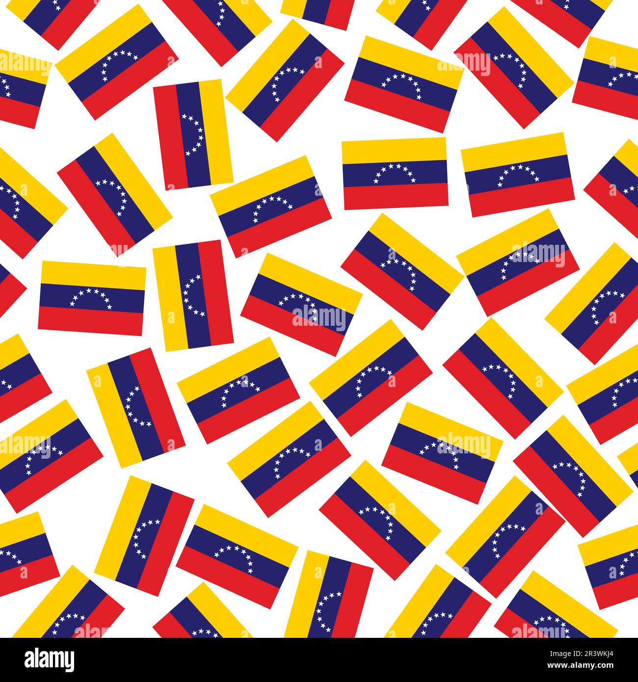 Bright pattern with flags of Venezuela . Colorful illustration with ...