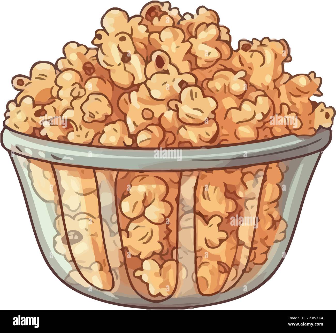 Sugar in transparent glass Stock Vector Images - Alamy