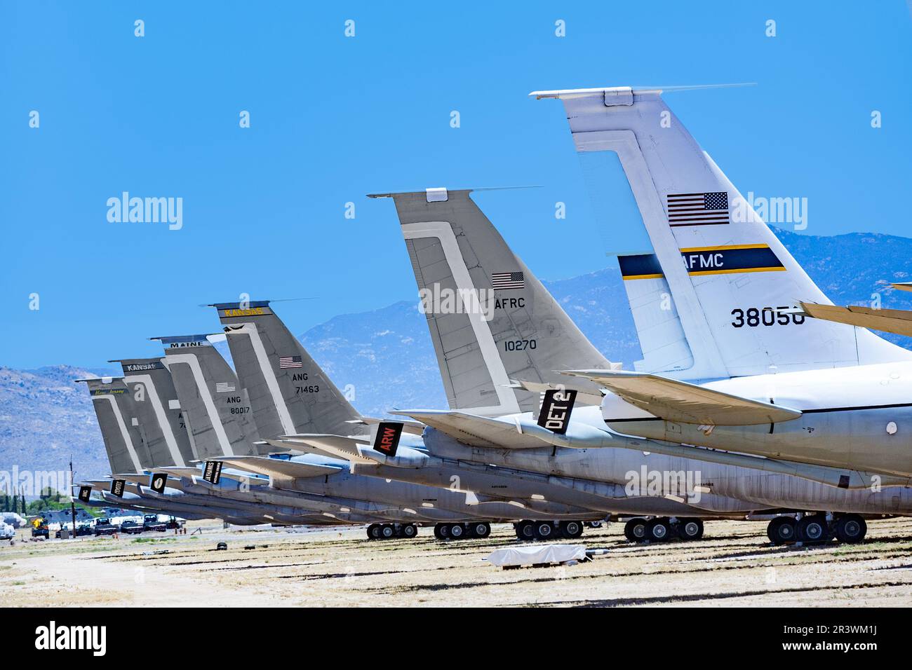 Tucson, USA - June 13, 2012: Davis-Monthan Air Force Base AMARG ...