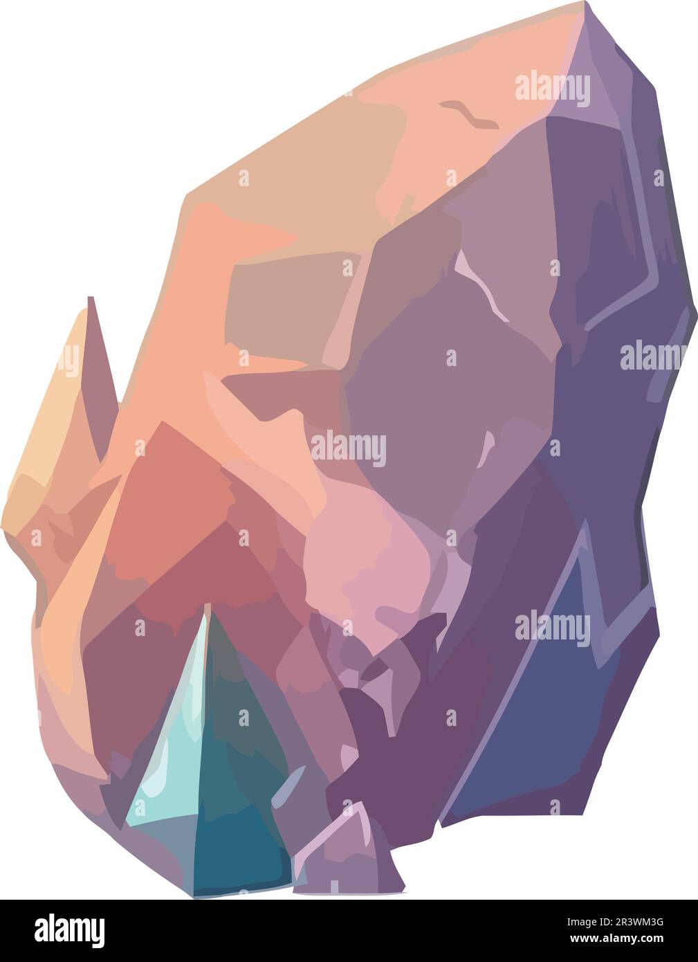 Geometric crystal shapes nature illustration Stock Vector Image & Art ...