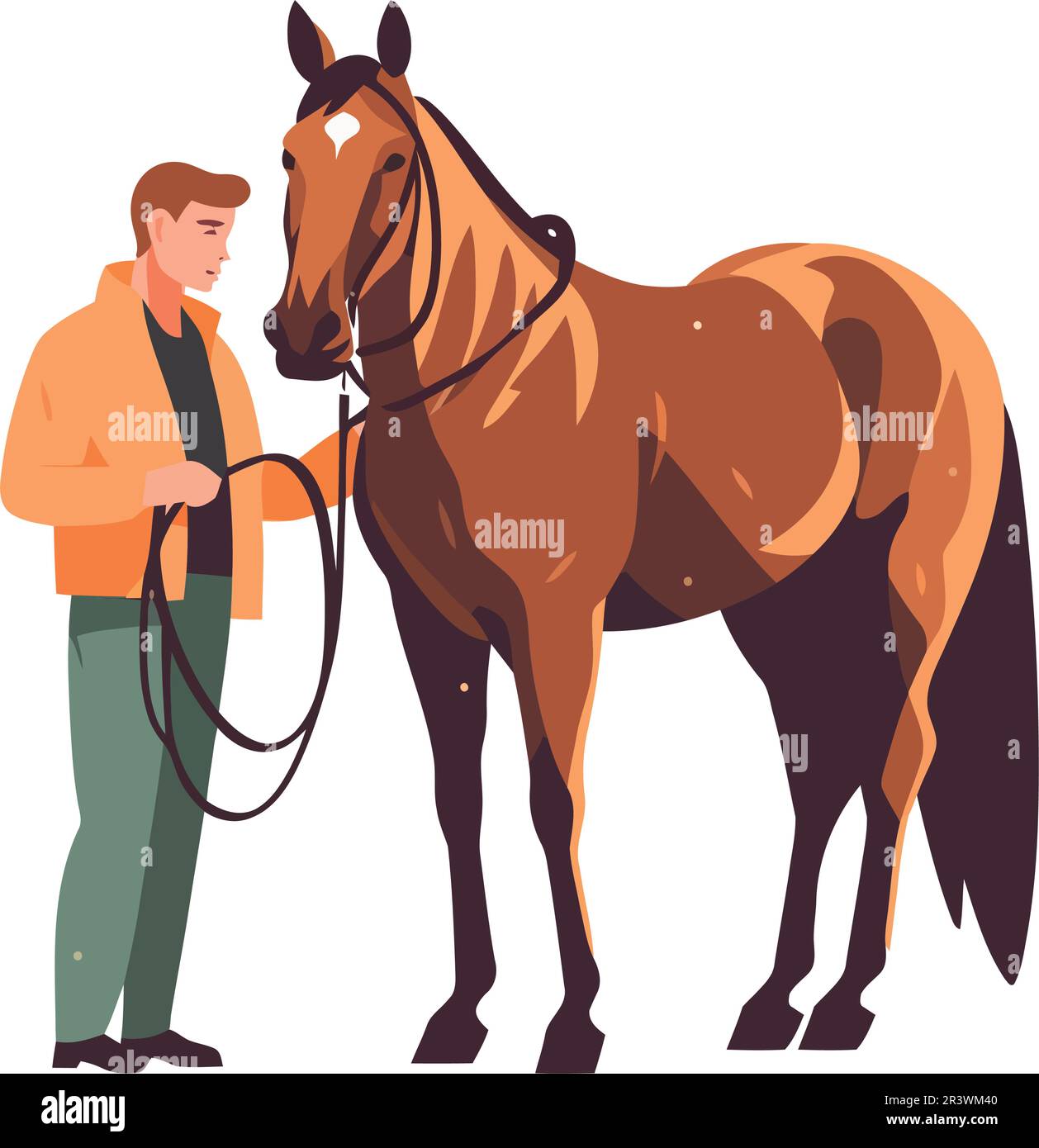 Women in paddock Stock Vector Images - Alamy