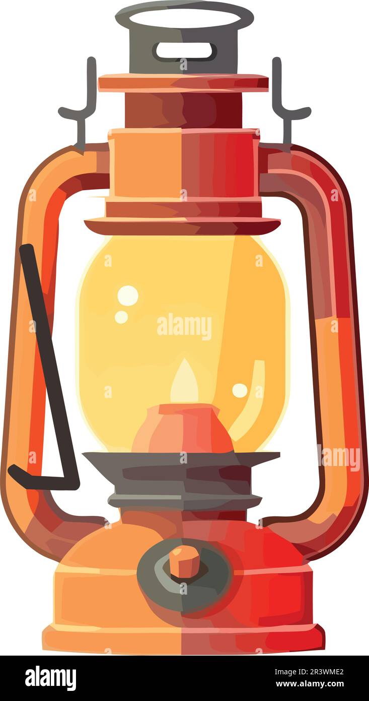 Antique lantern burning bright Stock Vector Image & Art - Alamy
