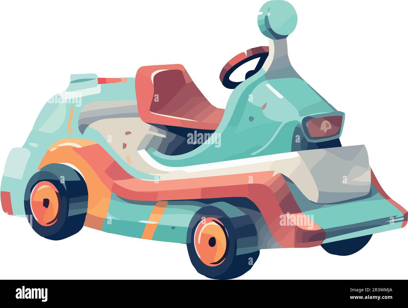 blue fair carnival cart icon Stock Vector Image & Art - Alamy