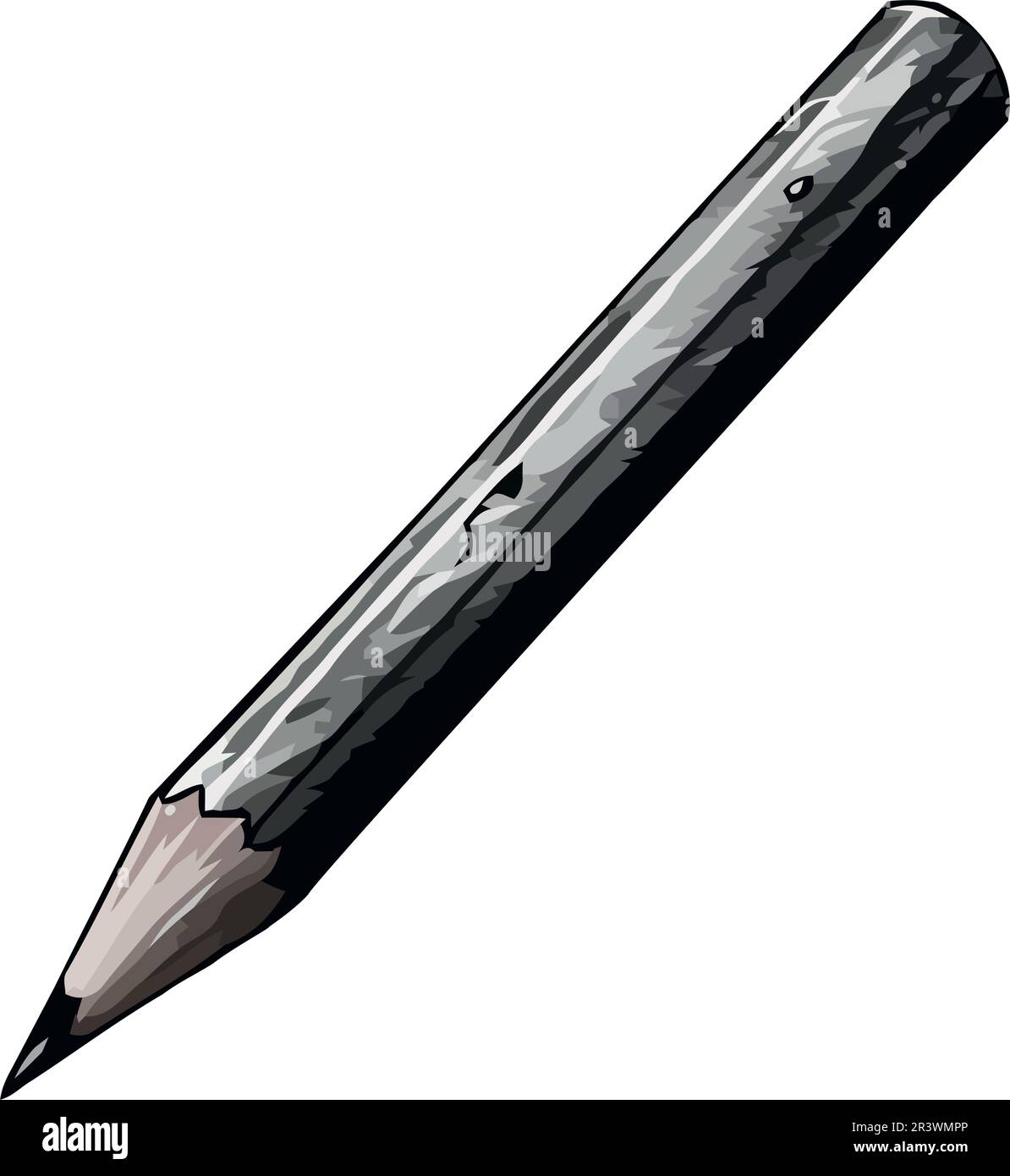 Sharp pencil sketch on white background icon Stock Vector Image & Art ...