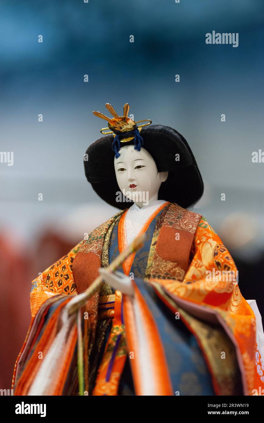 Japanese Doll Wearing Kimono Stock Photo - Alamy