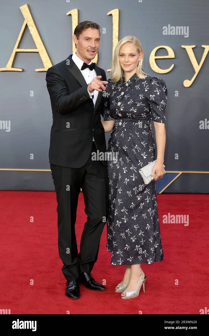 Max Brown and wife Annabelle Horsey attend the "Downton Abbey" World ...