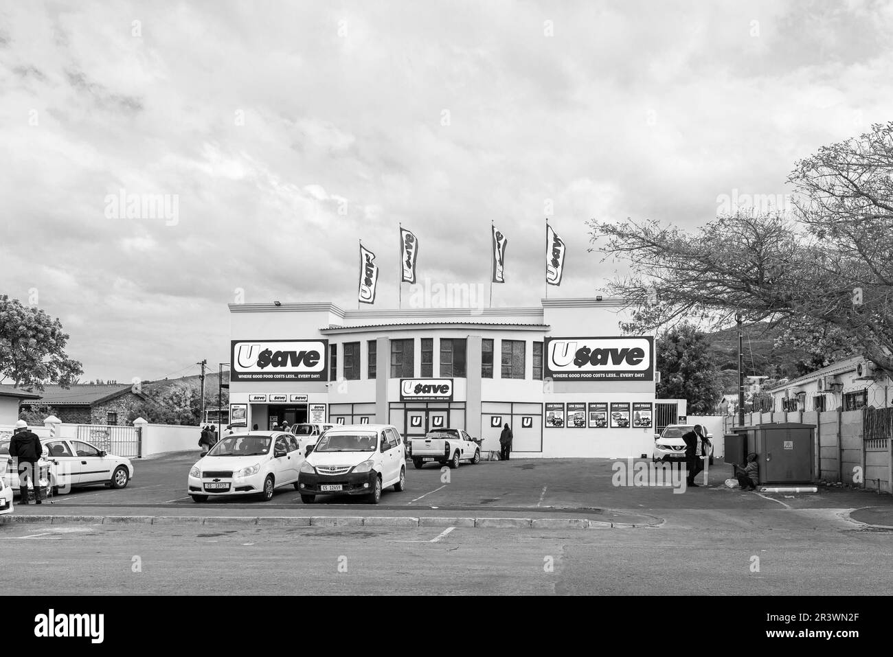 Bredasdorp, South Africa - Sep 23, 2022: A street scene, with a ...