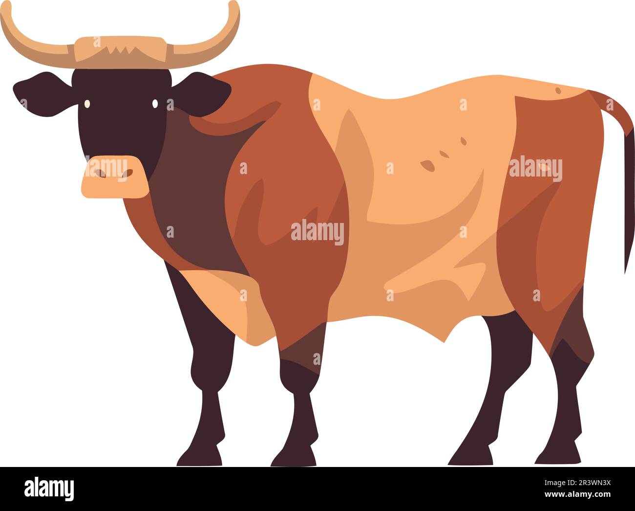 Grazing livestock scene Stock Vector Images - Alamy