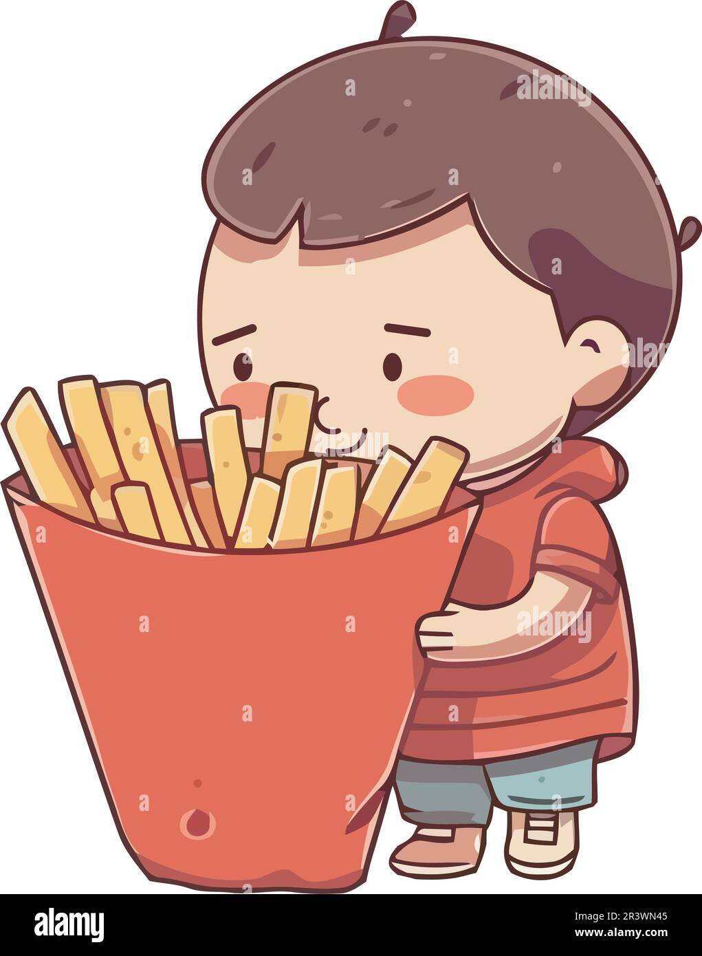 Small french fries Stock Vector Images - Alamy