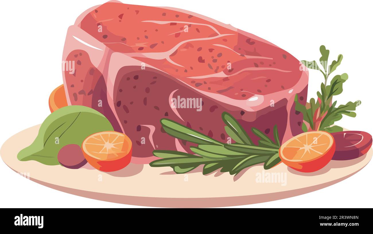 Grilled steak bacon salad Cut Out Stock Images & Pictures - Alamy