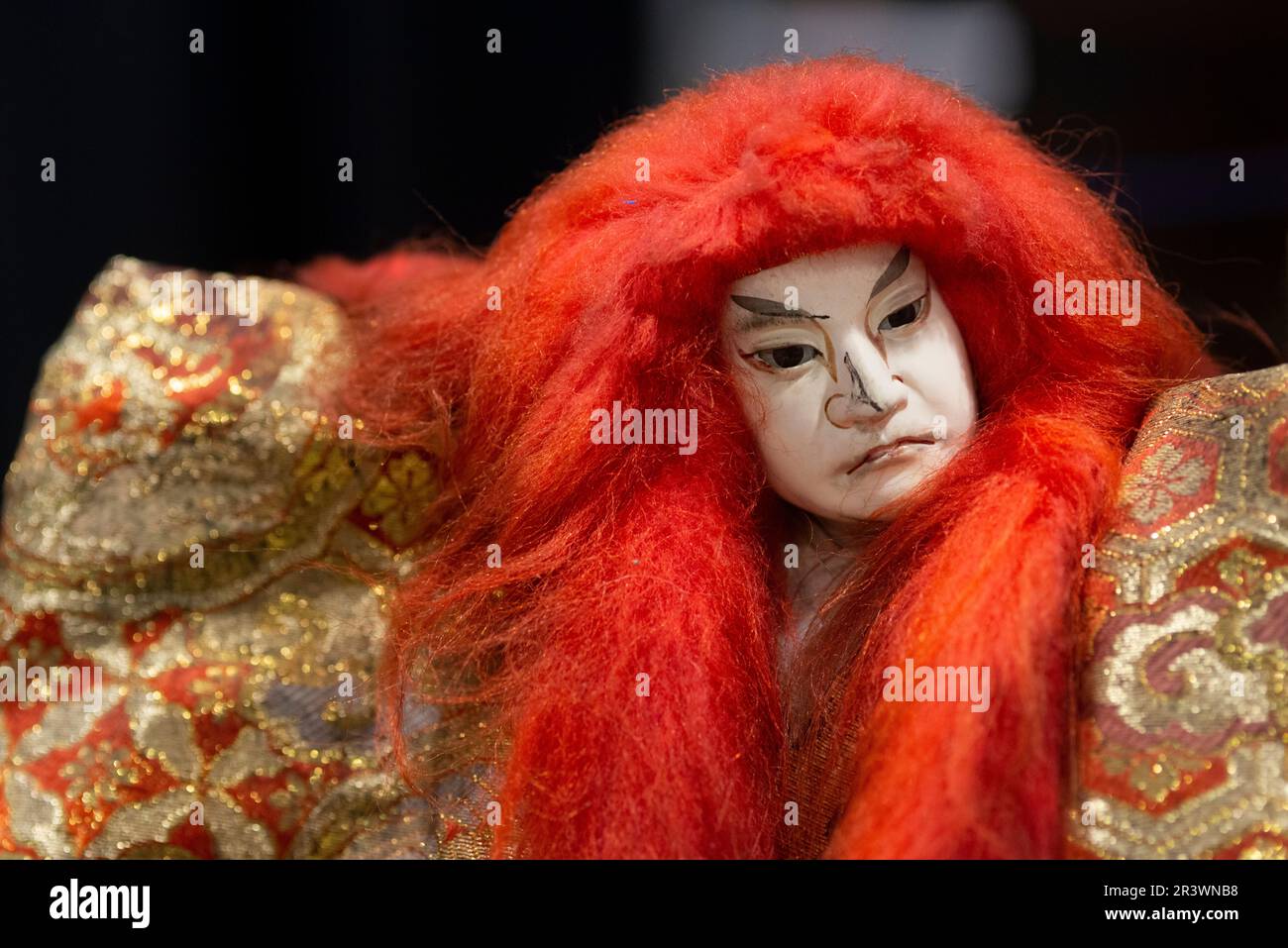Japanese Kabuki, Renjishi Lion Dancer Vintage Doll Stock Photo - Alamy