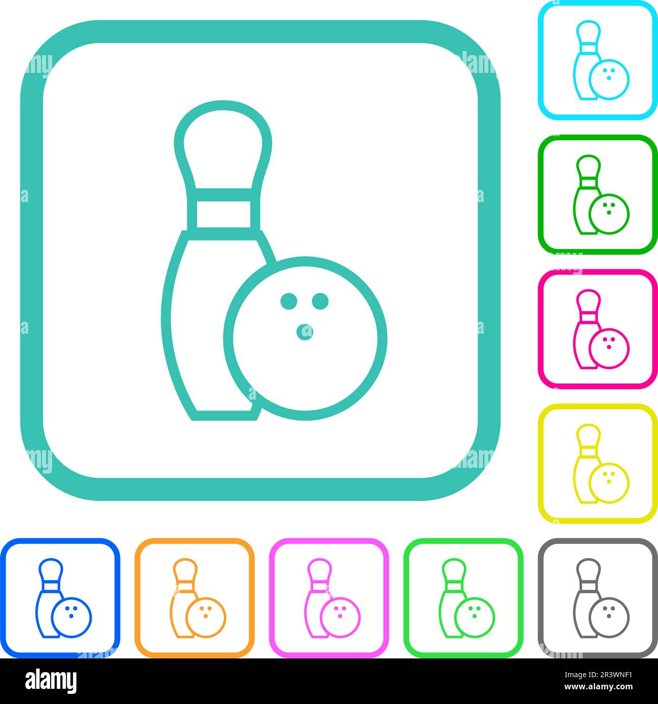 Bowling Pin Border Clip Art