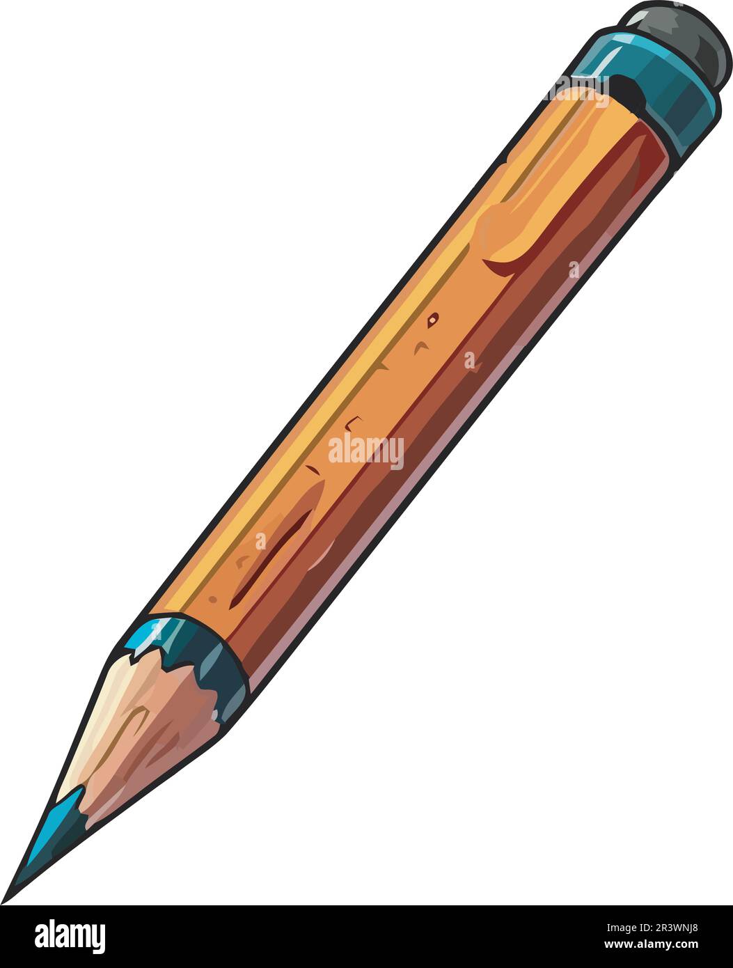 Sharp pencil sketch on paper equipment Stock Vector Image & Art - Alamy