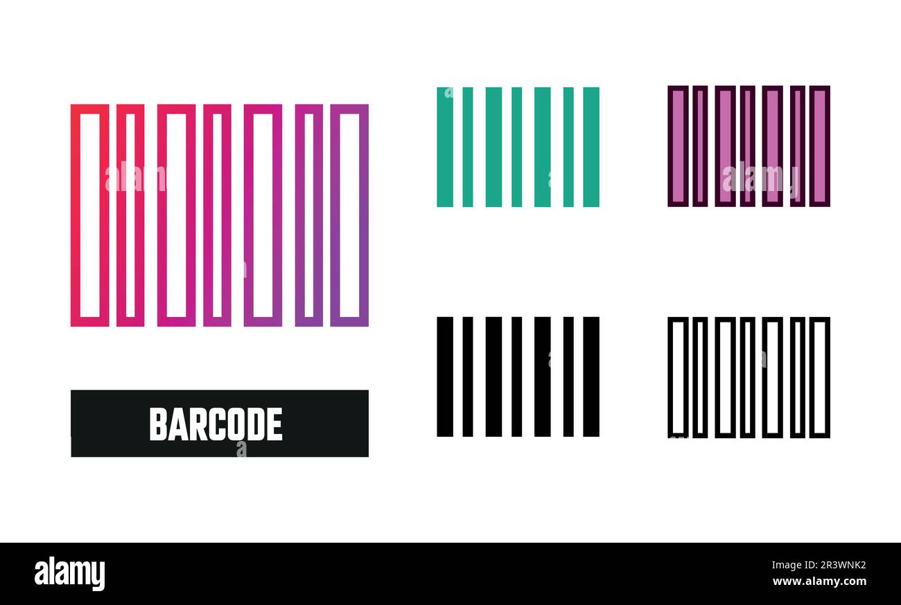 Barcode Icon Set Vector Illustration Stock Vector Image & Art - Alamy