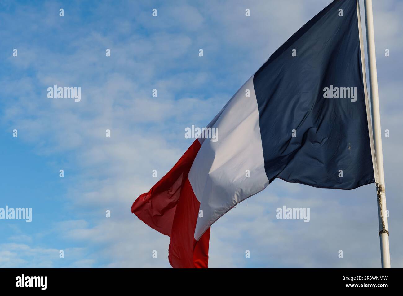 Waving french flag hi-res stock photography and images - Alamy