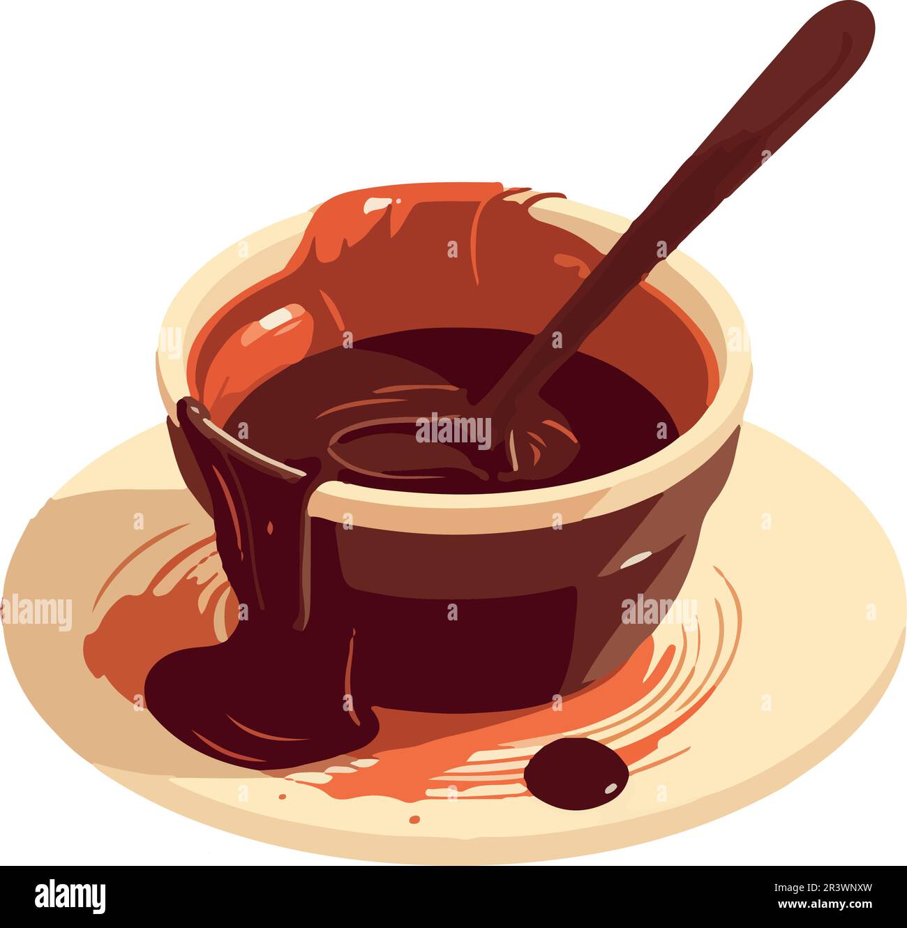 Hand drawn coffee cup with mocha Stock Vector Image & Art - Alamy