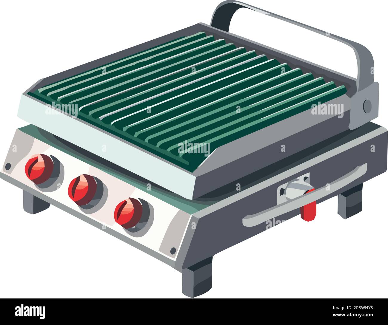 Meat on a metal grill Stock Vector Images - Alamy