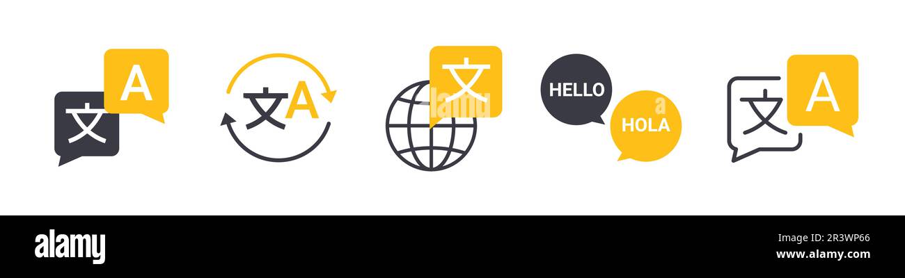 Translator app icon logo. Translate language glossary chinese english ...