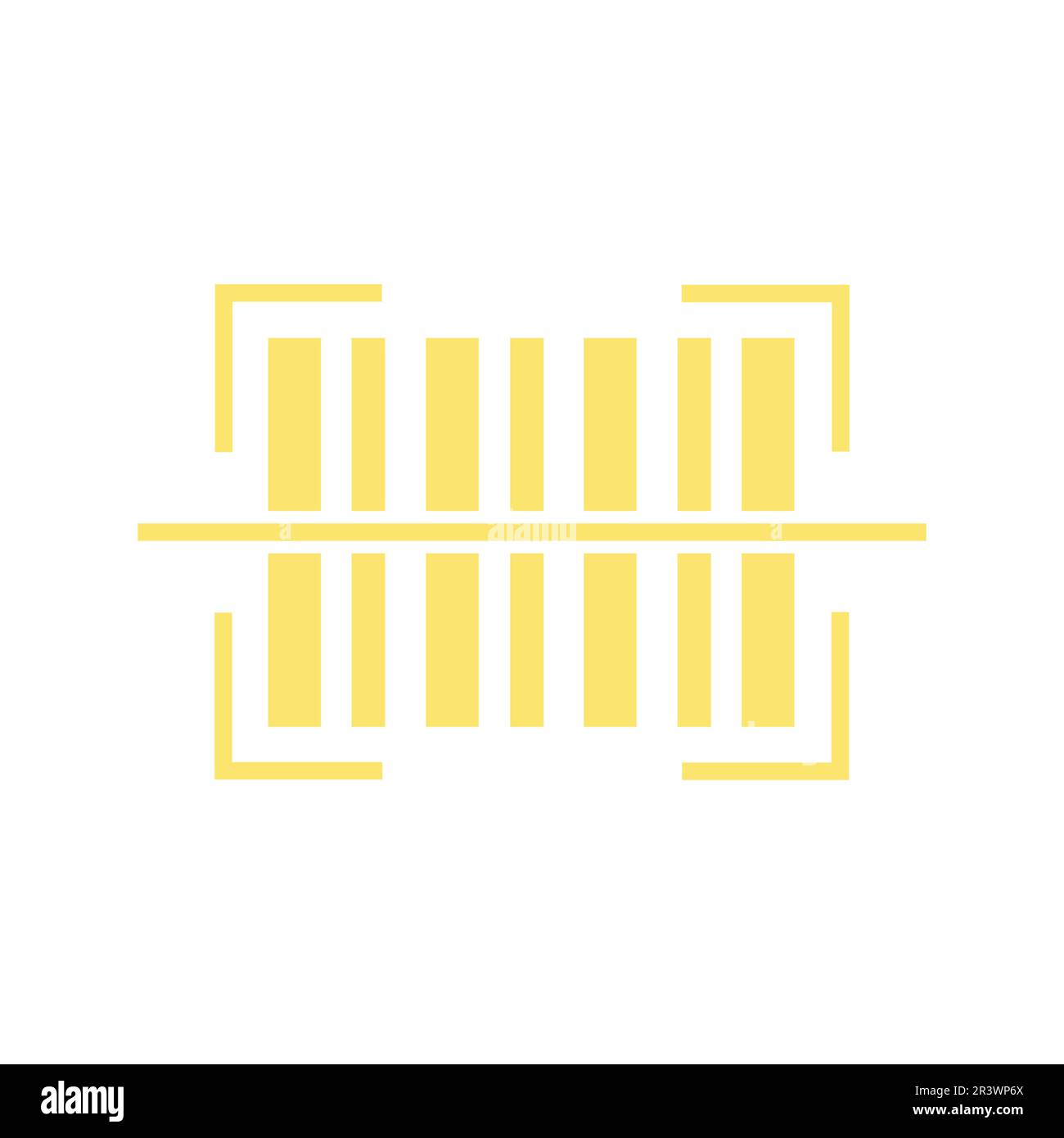 Flat Barcode Icon Symbol Vector Illustration Stock Vector Image & Art ...