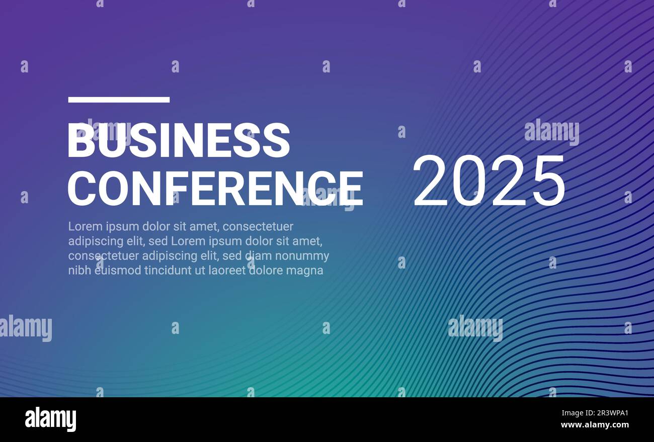 Abstract business conference design template science. Flyer poster ...