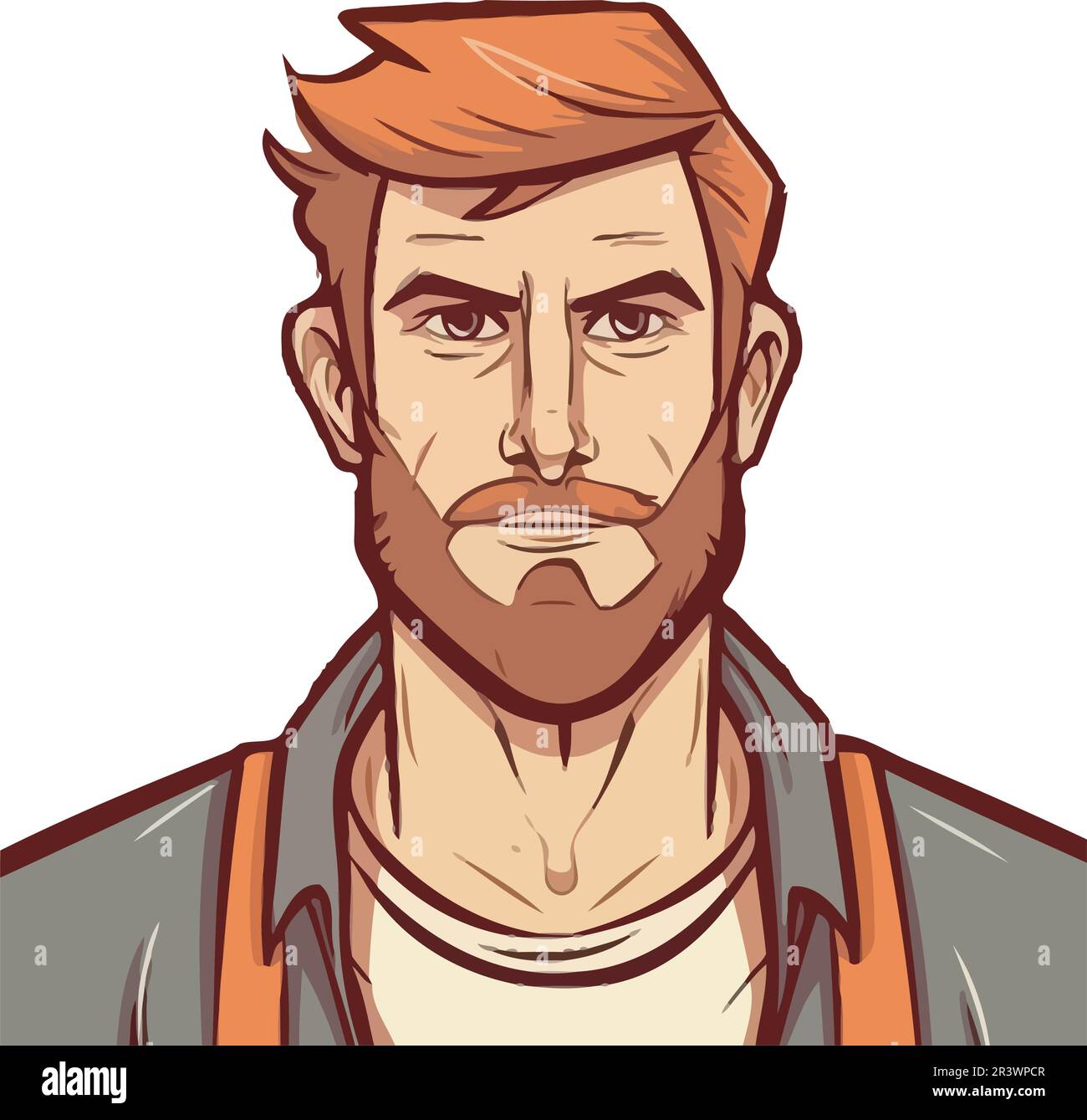 Modern casual man looking camera Stock Vector Images - Alamy