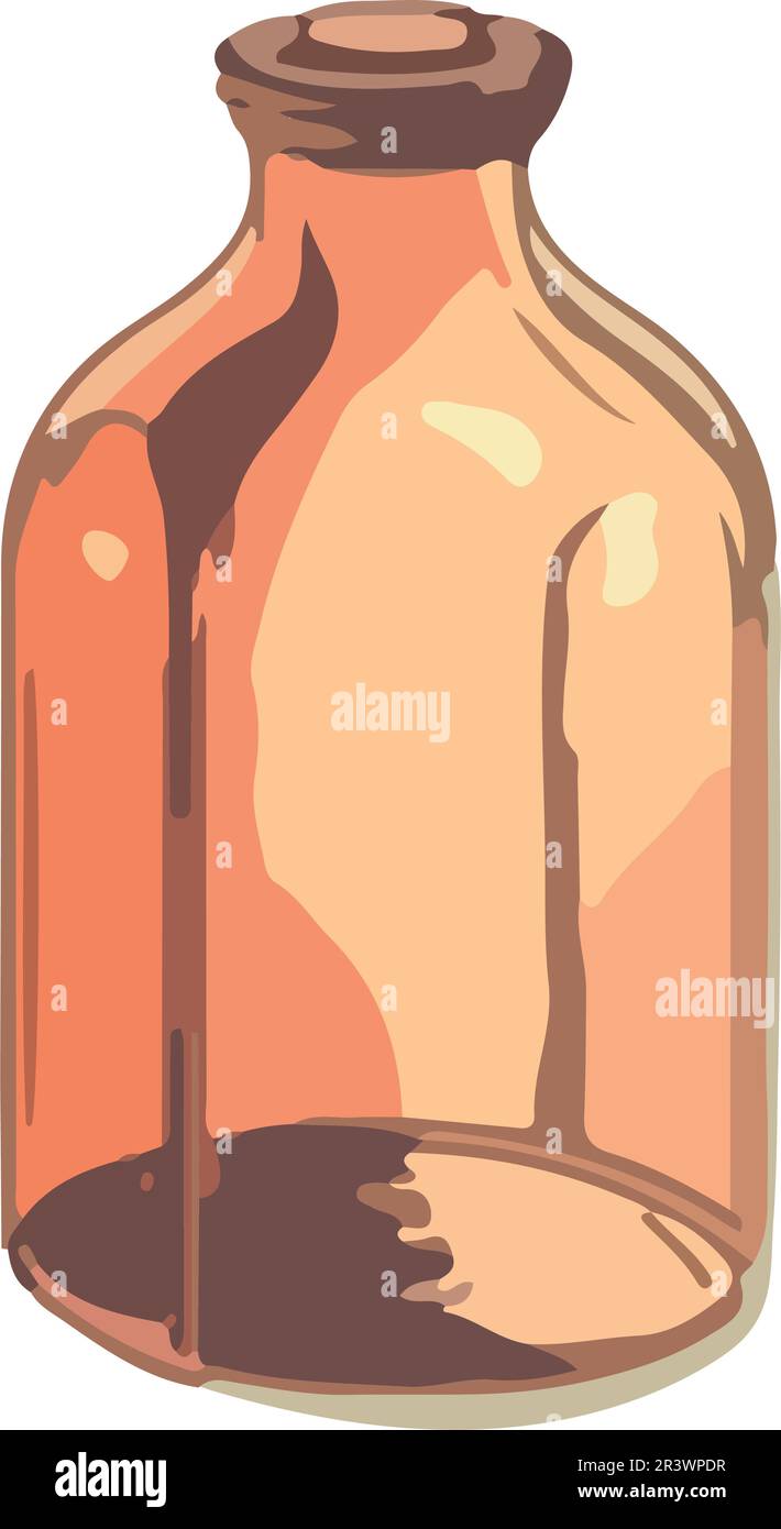 old jar with antique glass Stock Vector Image & Art - Alamy